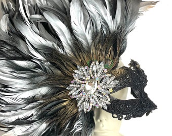 Silver Masquerade Mask With Dragon Scales Texture Metallic - Etsy Hong Kong