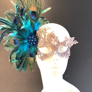 Peacock Masquerade Mask- Halloween -lace Mask - Etsy