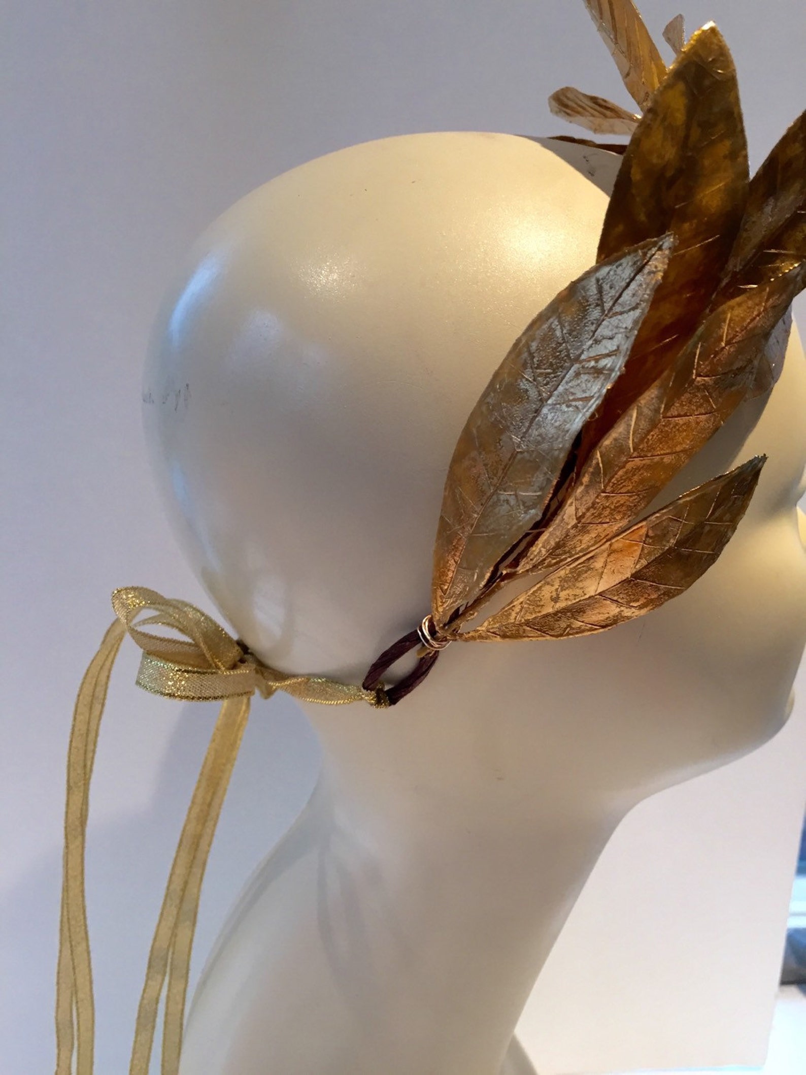 Gold Leaf Caesar Crown Toga Headband - Etsy