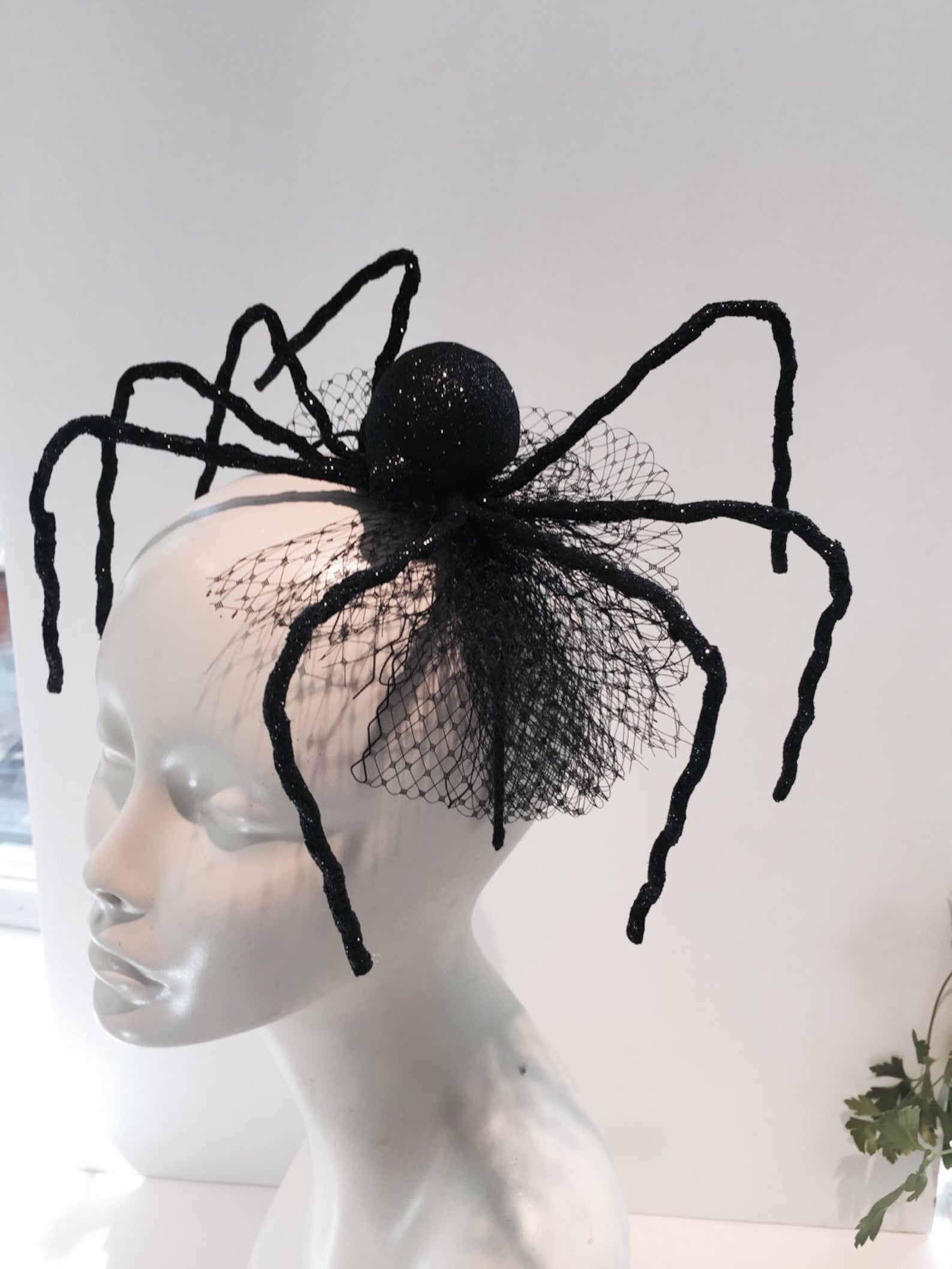 Spider Fascinator Black Widow Headband Spider Costume | Etsy