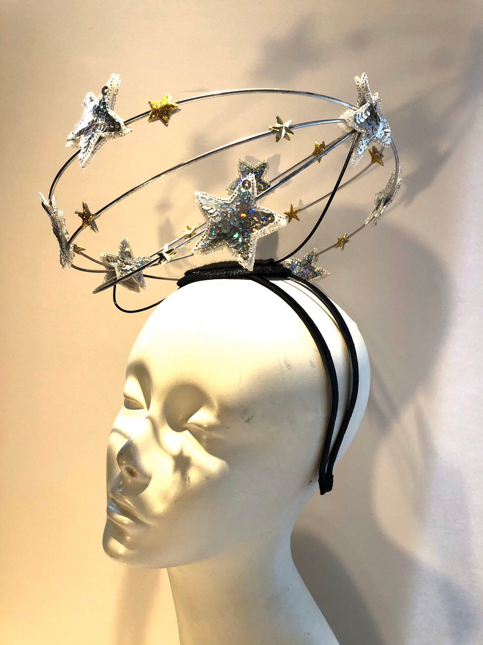 Galaxy headband Star Headdress Space Constellation | Etsy