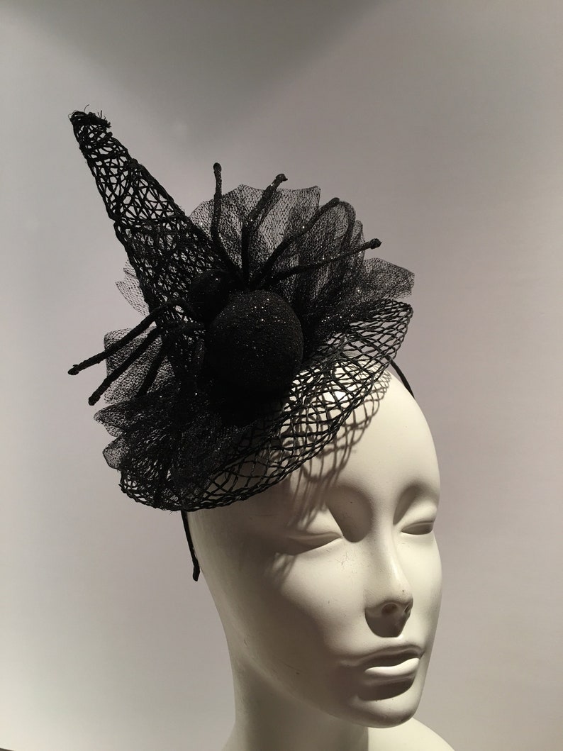 Witch Hat Witch Fascinator Mini Witch Top Hat | Etsy