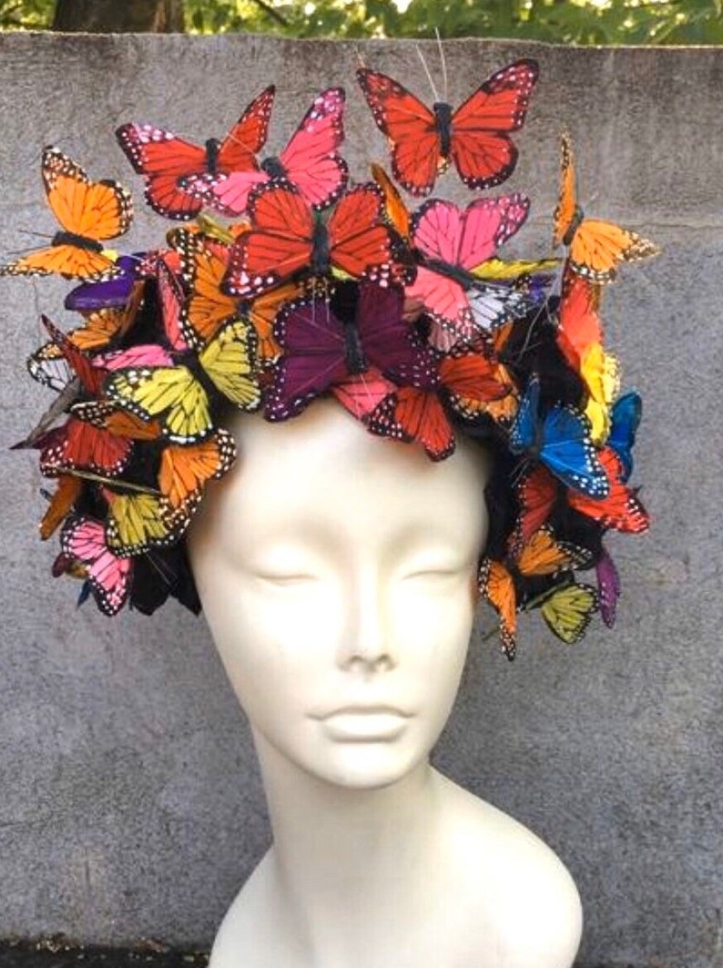 Butterfly Headpiece Derby Fascinator Tea Party Hat - Etsy