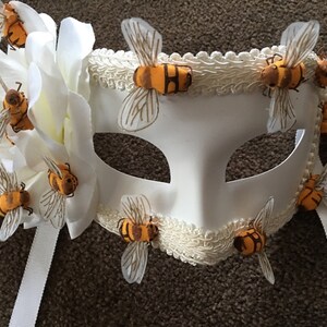 Yellow Masquerade Mask- Bee Costume -bumble Bee Mask - Etsy