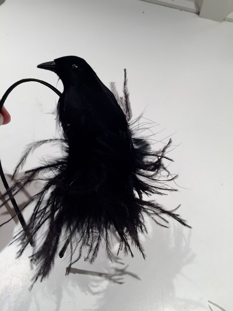 Fascinators- Crow- Raven Bird Headband- Bird Lover - Etsy