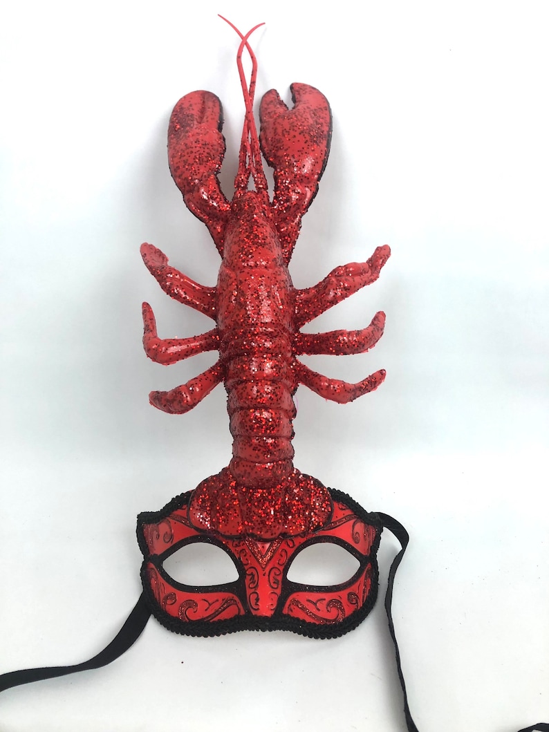 Lobster Masquerade Mask- Mardi Gras- Seafood Festival - Etsy