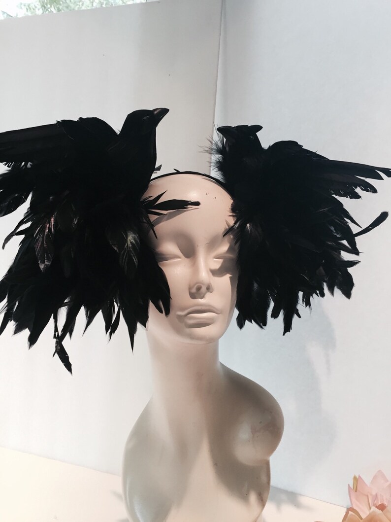 Moira Costume Crow Headband Bird Fascinator - Etsy UK