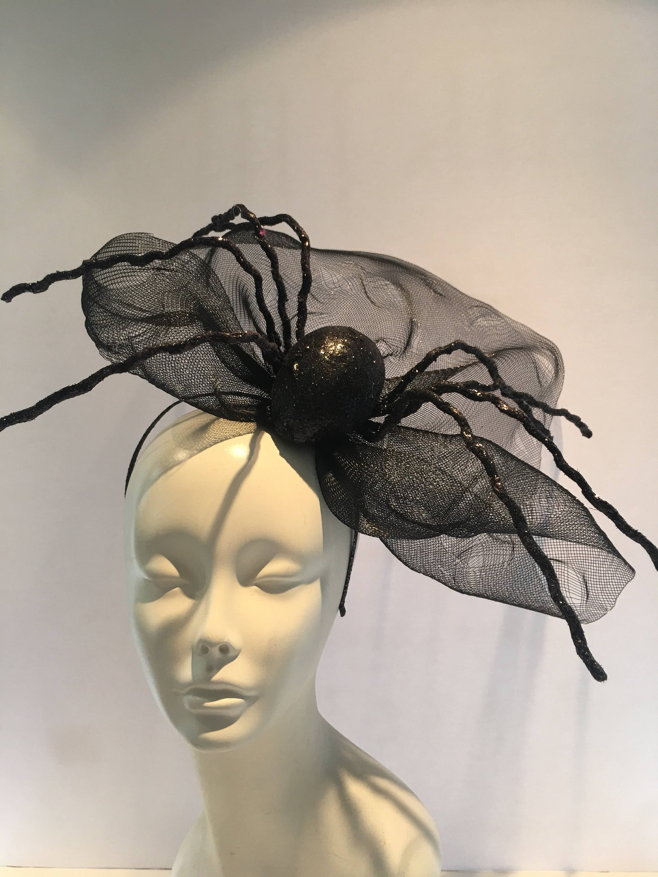 Halloween Headpiece Spider Web Halloween costume Fascinator | Etsy