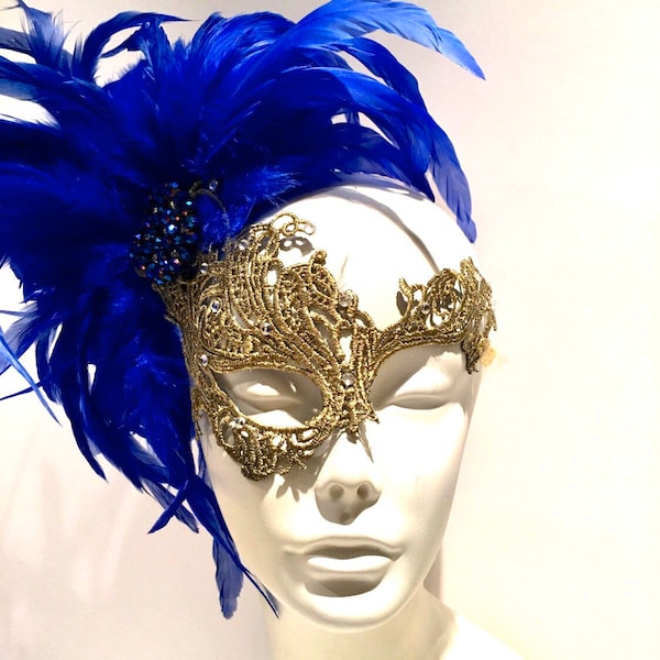 Royal Blue Mask - Etsy