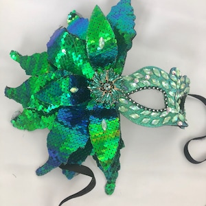 Mermaid Masquerade Mask Costume Shell Under the Sea mermaid Parade - Etsy