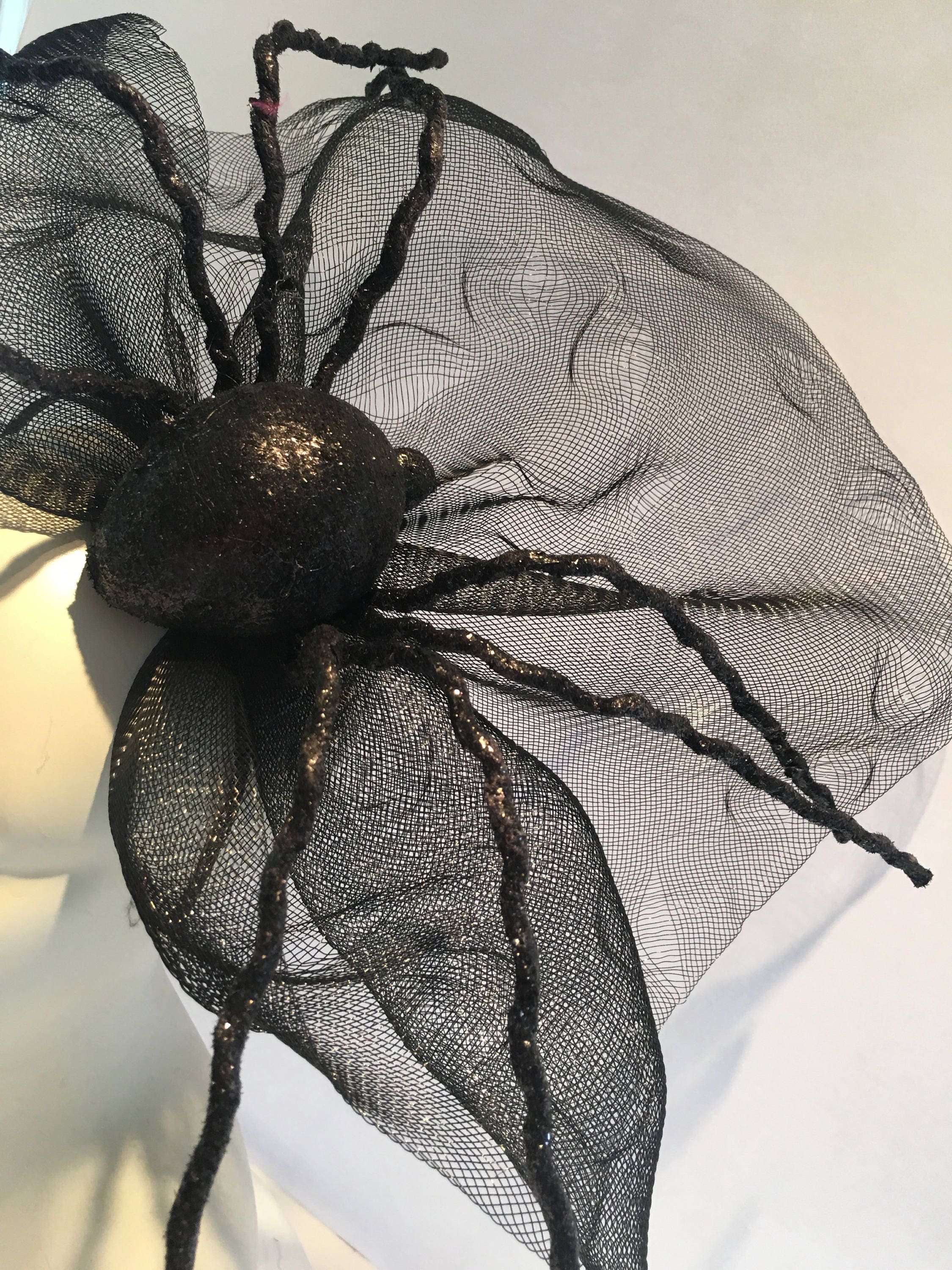 Halloween Headpiece Spider Web Halloween costume Fascinator | Etsy