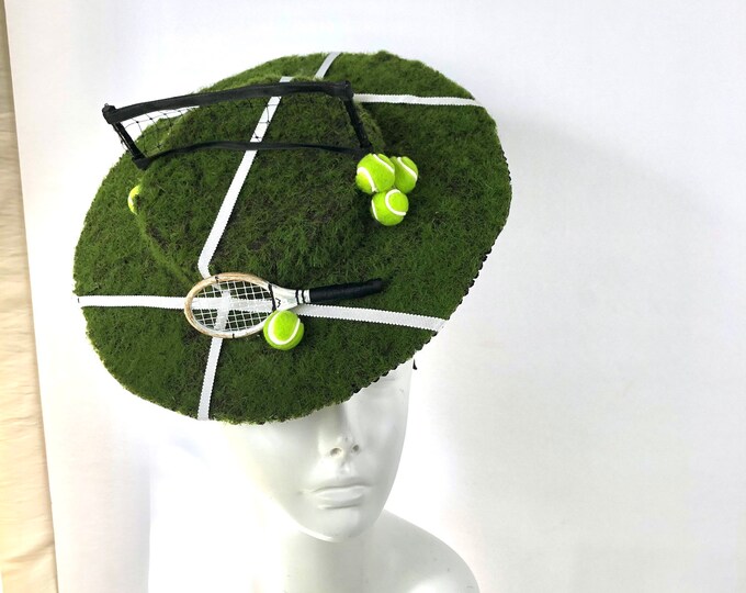 Tennis Fascinator unique Hat Mad Hatter - Etsy