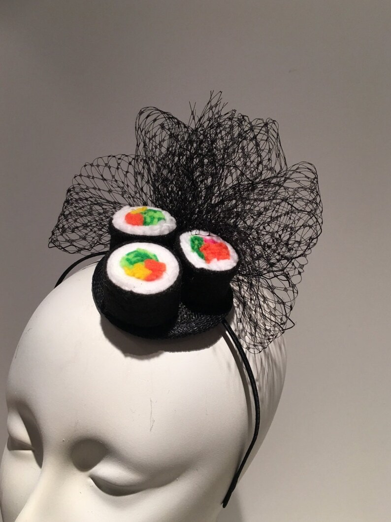Fun Fascinator derby sushi Miniature Food - Etsy