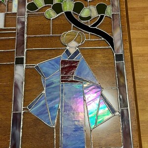 Geisha Panel Stained Glass Pattern - Etsy