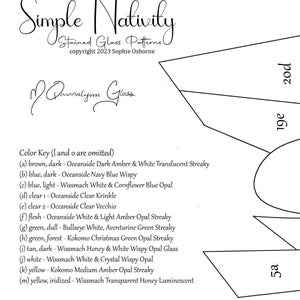 Simple Nativity Stained Glass Pattern Version 2 - Etsy