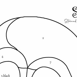 Skeleton Stained Glass Pattern - Etsy