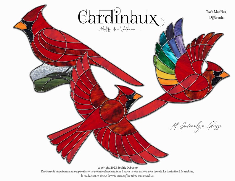 Motifs De Vitraux Cardinaux * FRENCH VERSION - Etsy