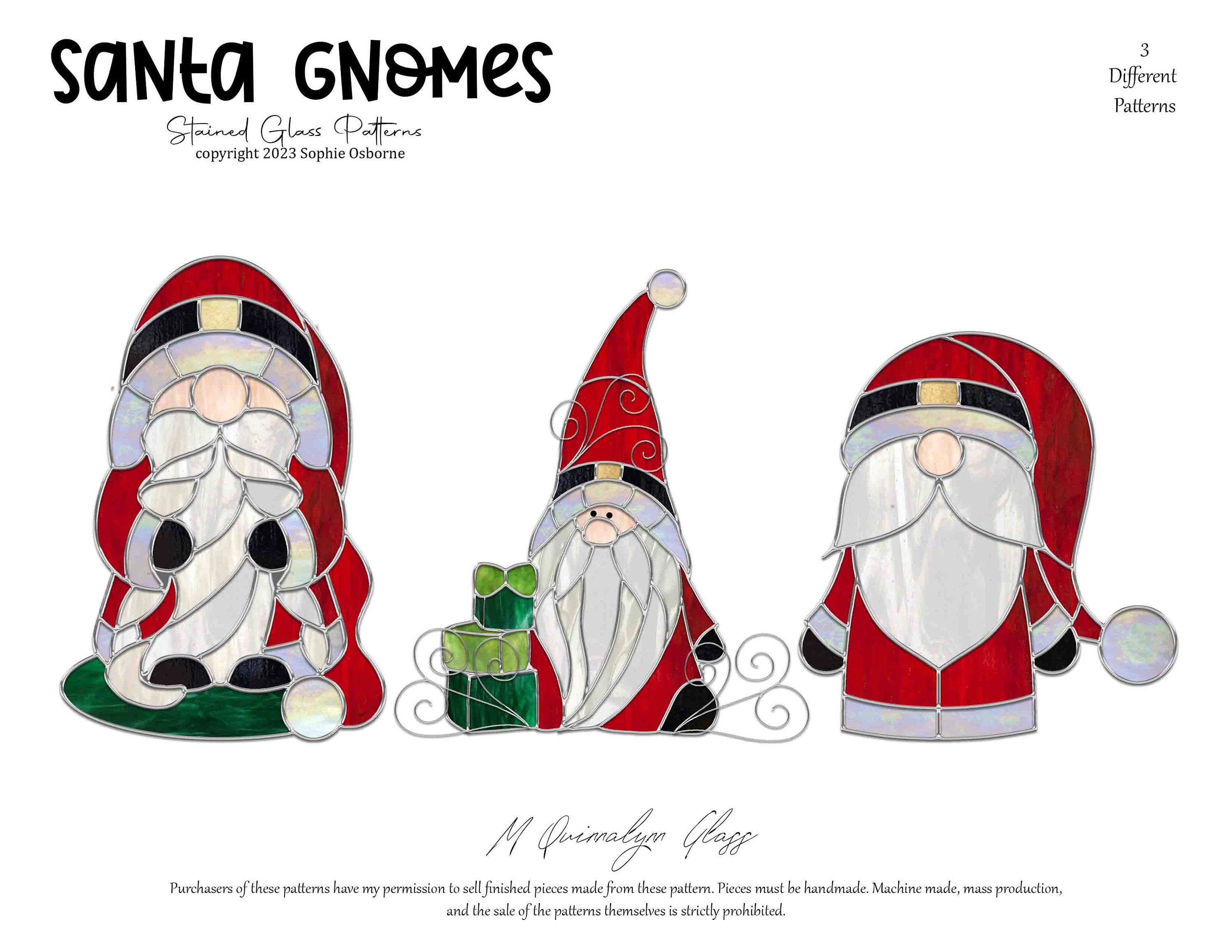 Santa Stained Glass Patterns