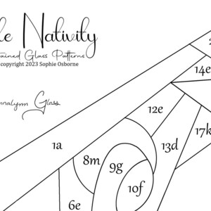 Simple Nativity Stained Glass Pattern Version 2 - Etsy