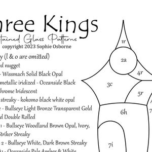Three Kings Stained Glass Patterns - Etsy