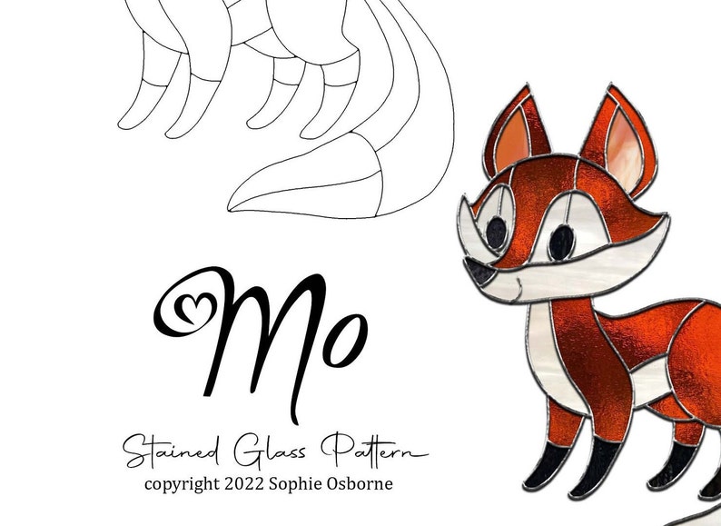 Fox Friend Stained Glass Patterns - Etsy
