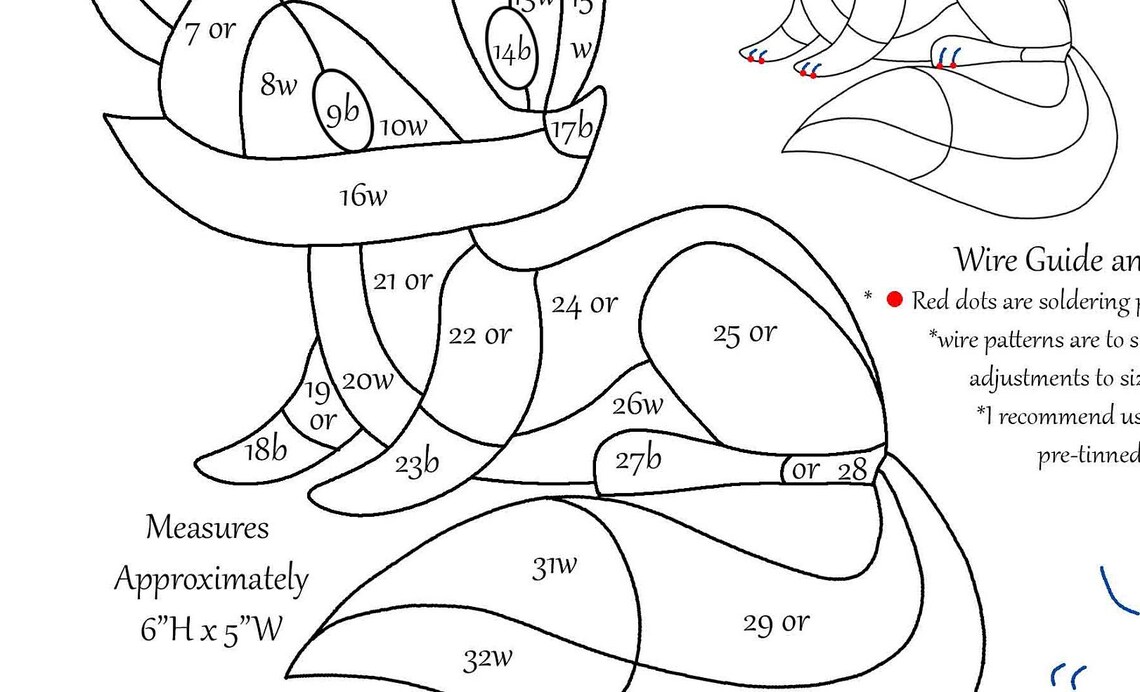Fox Friend Stained Glass Patterns - Etsy