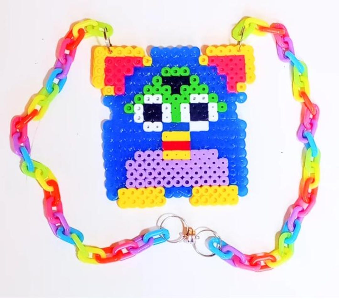 PREORDER - Kawaii Play - Colorful Perler Furby Necklace With Rainbow ...
