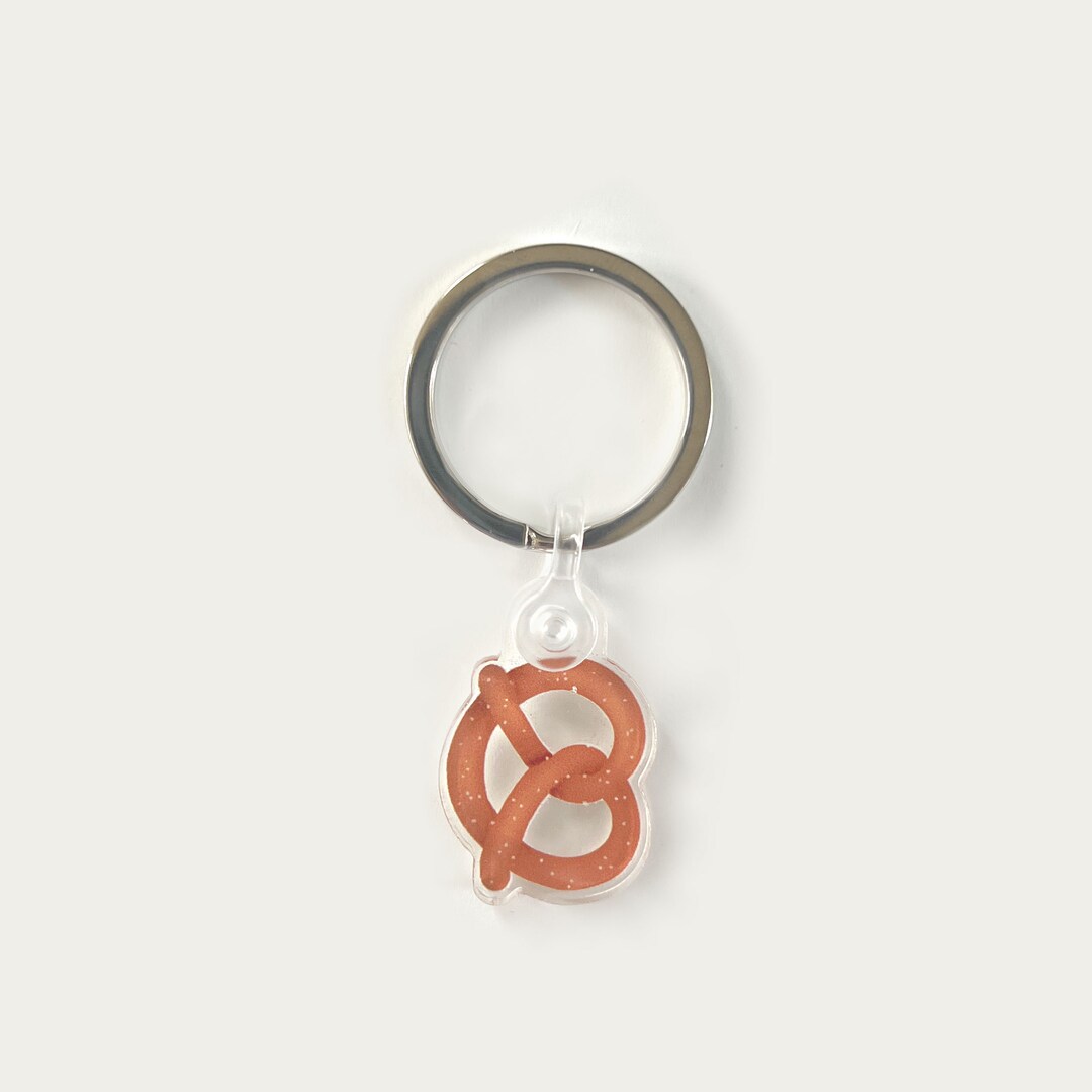 Pretzel Acrylic Keychain - Etsy