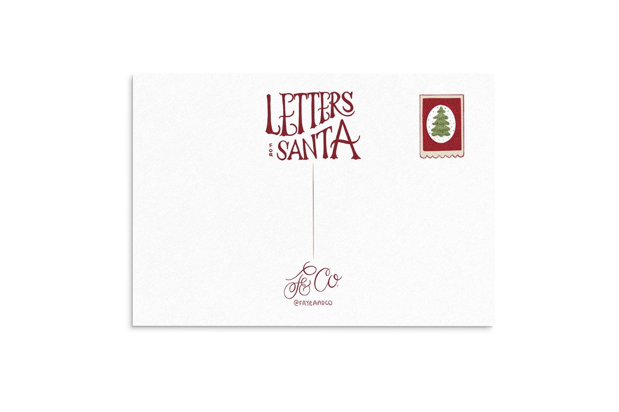 North Pole Mailbox Illustrated Postcard - Etsy