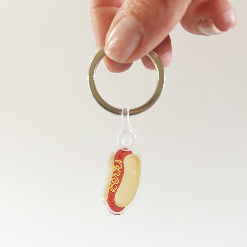 Berks Hot Dog Acrylic Keychain - Etsy
