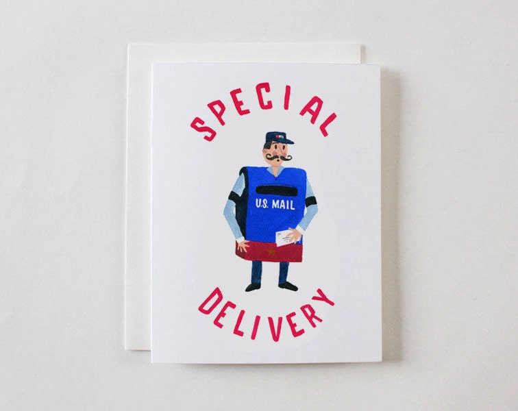 SPECIAL DELIVERY From Mr. Postman Card - Etsy
