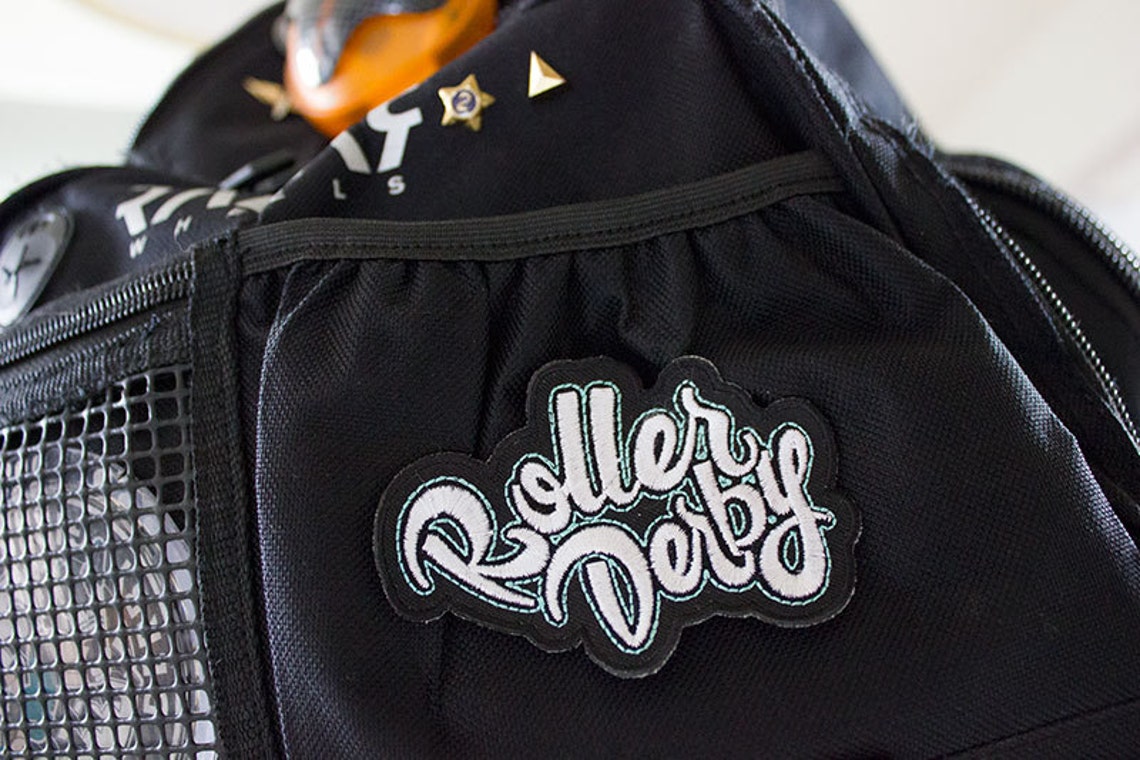 Roller Derby Script Embroidered Patch - Etsy