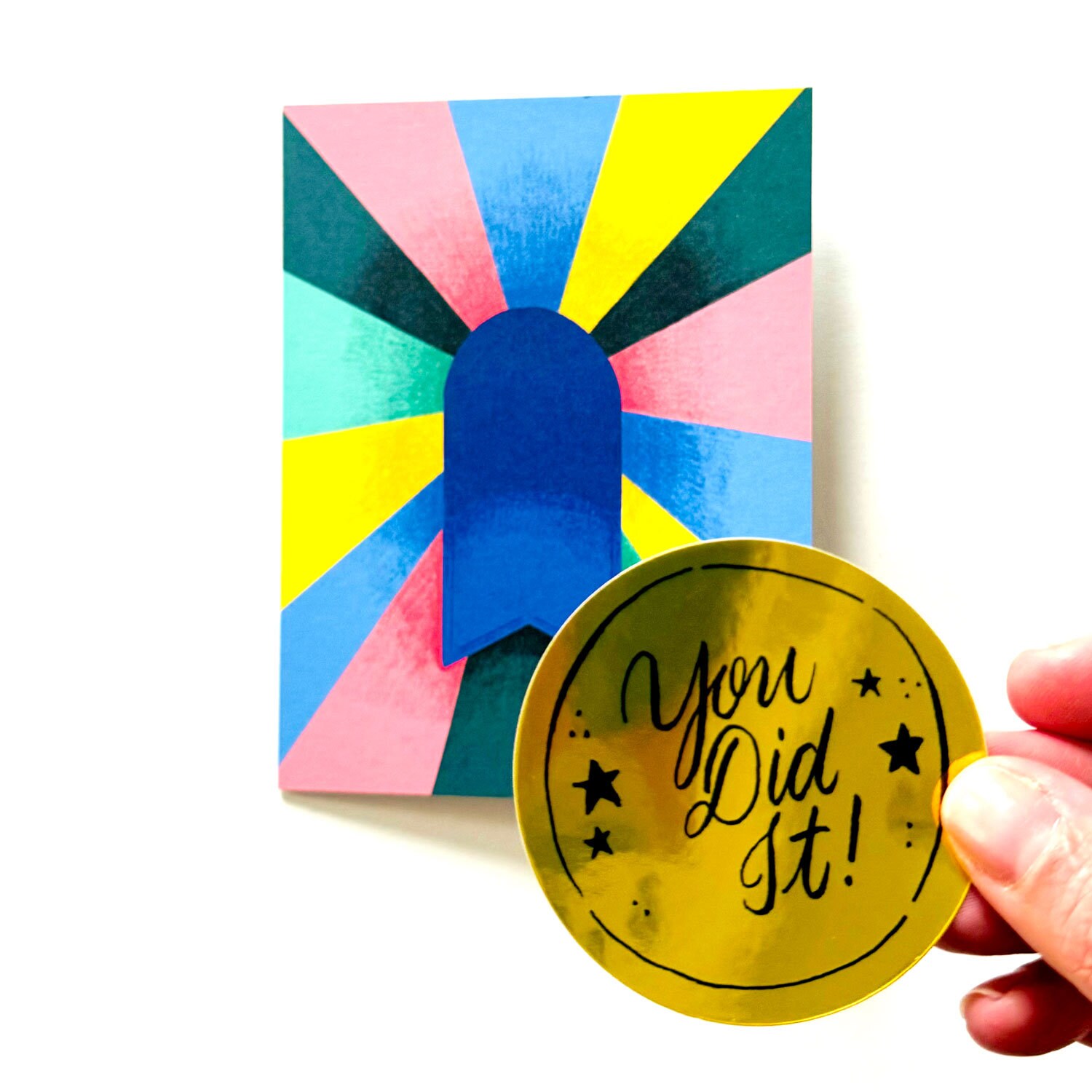 You Did It! Keepsake Sticker Greeting Card - Etsy