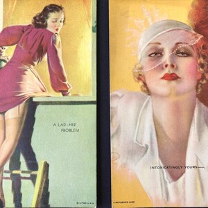 Nice Lot of 9 Vintage 1940s Original Pin up Risque Mutoscope Vending ...