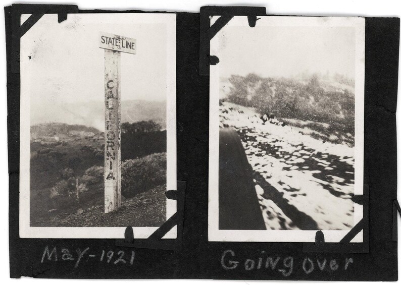 1920s California State Line Sign, Wooden, Going Over State Line, Album ...