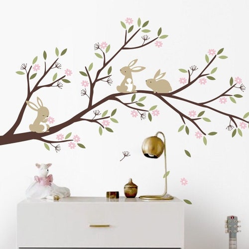 Tree Wall Decal Tree Branch Wall Sticker Tree Wall Decor - Etsy