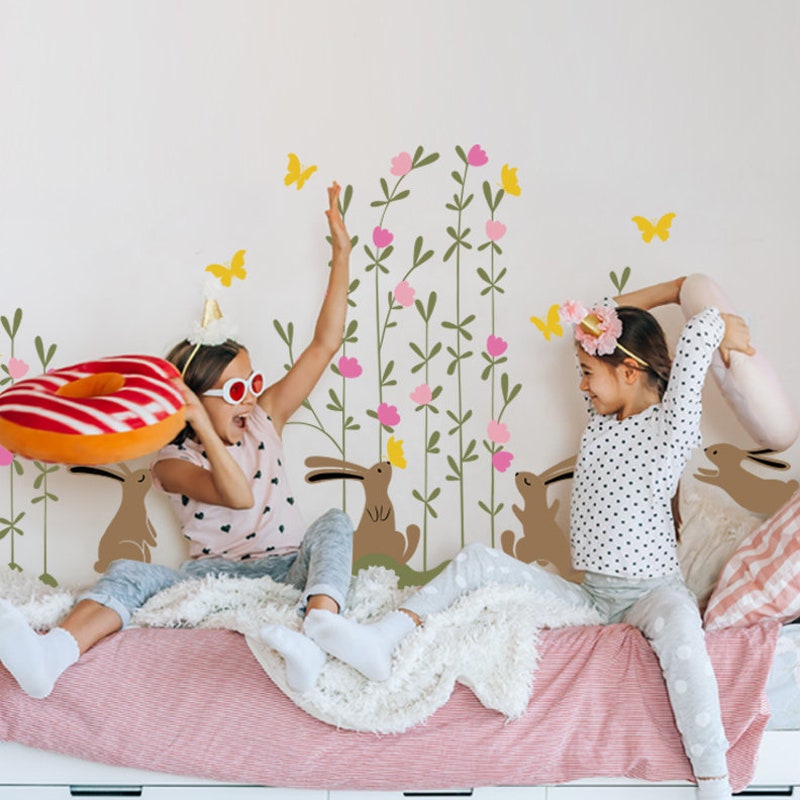 Bunny Wall Decal - Etsy