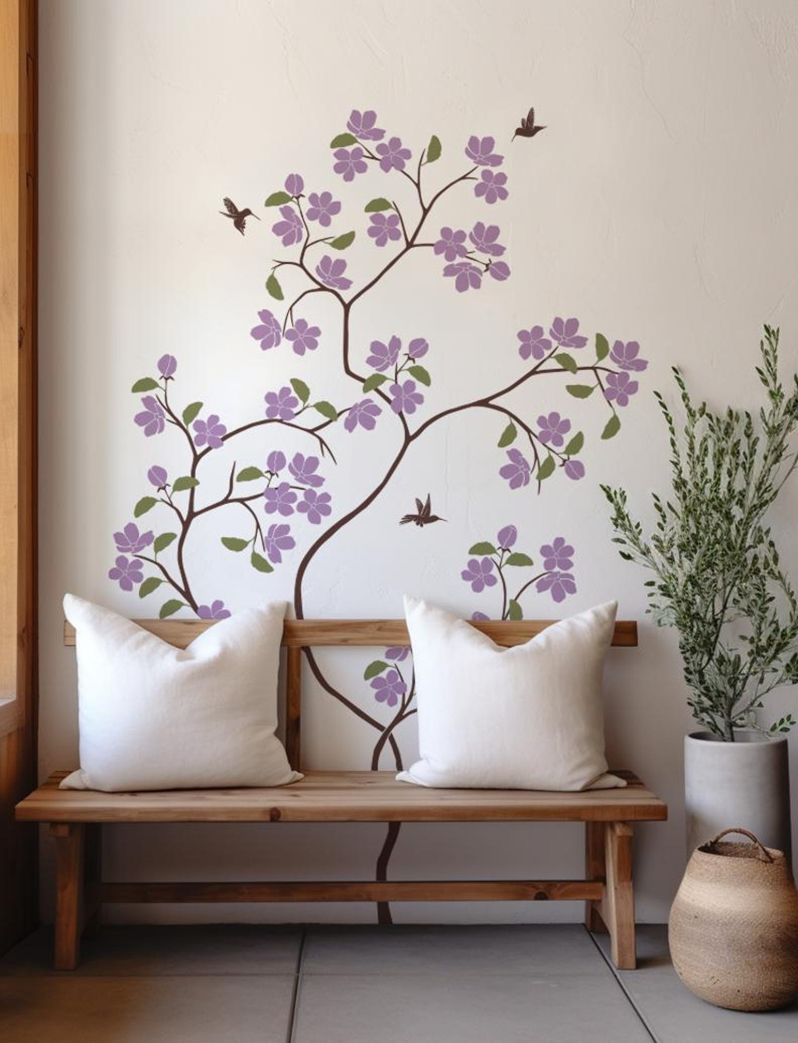 Flower Tree Wall Decal, Nursery & Kids Room Decor - Etsy