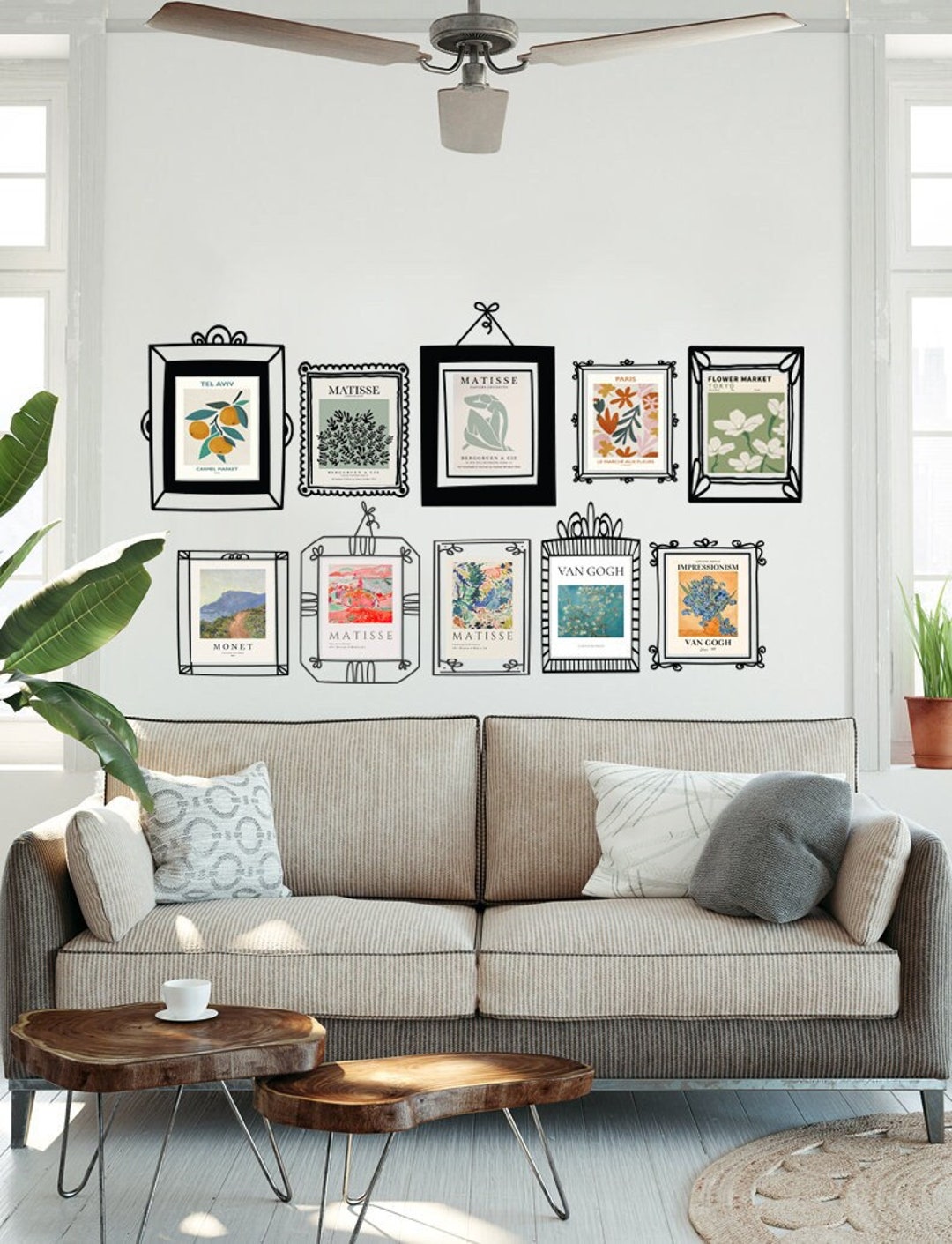 8 X 10 Frames Wall Decal - Etsy