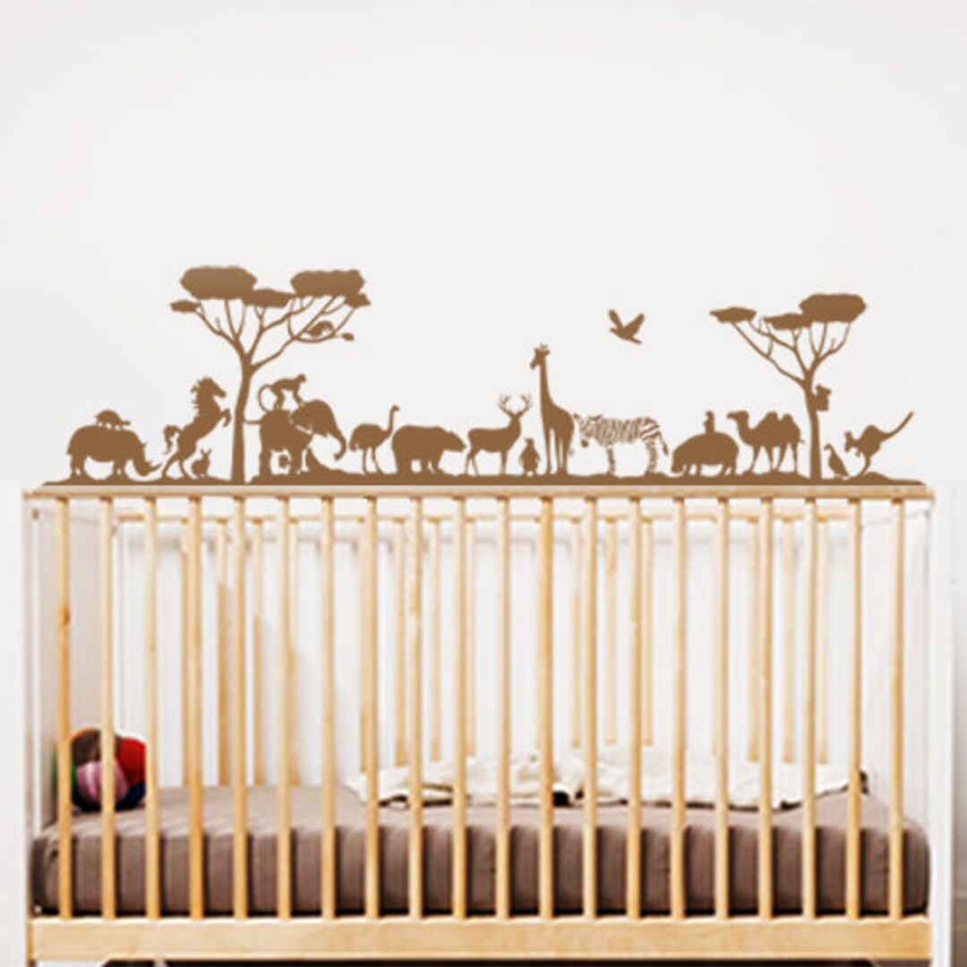 Jungle Zoo Wall Decal - Etsy