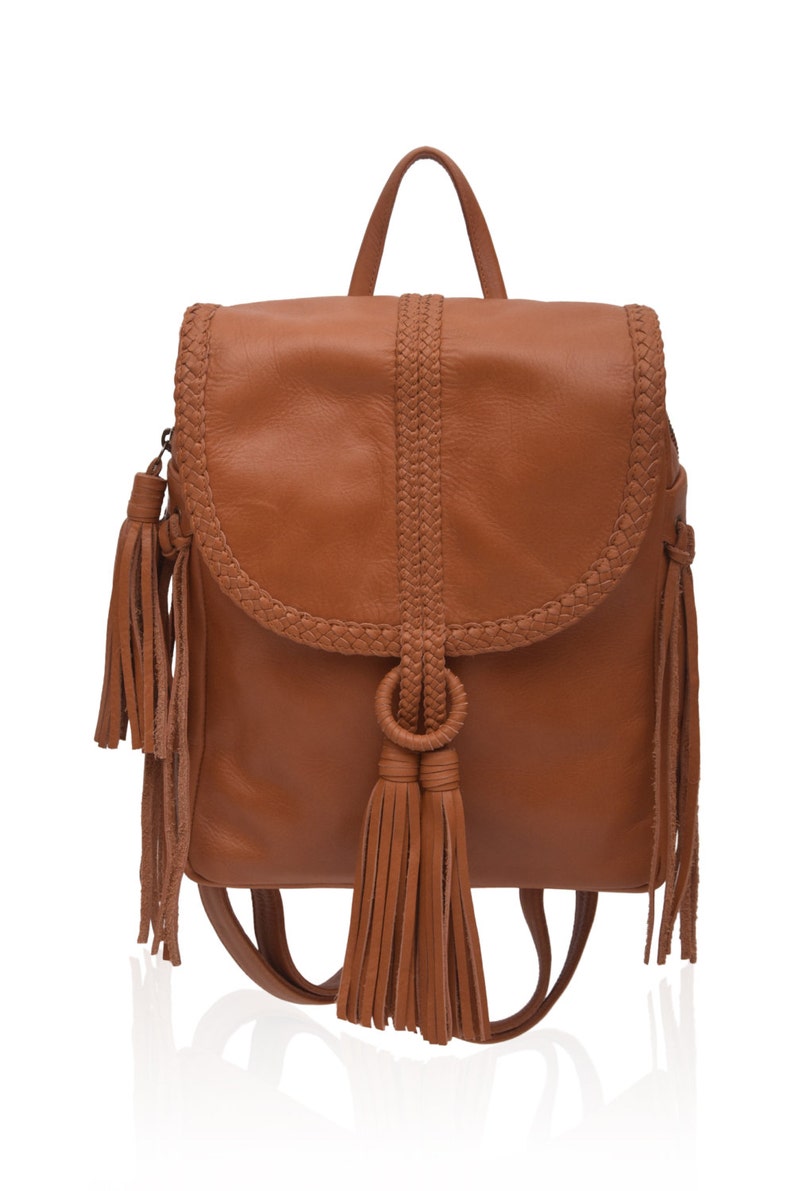 SANDY BAY. Tan leather backpack / tan leather backpack / tan | Etsy