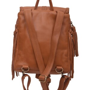 SANDY BAY. Tan Leather Backpack / Tan Leather Backpack / Tan Purse ...