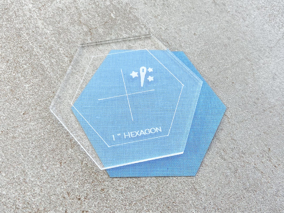 Hexagon EPP Template Made of Acrylic Glass Fuzzy Cutting - Etsy