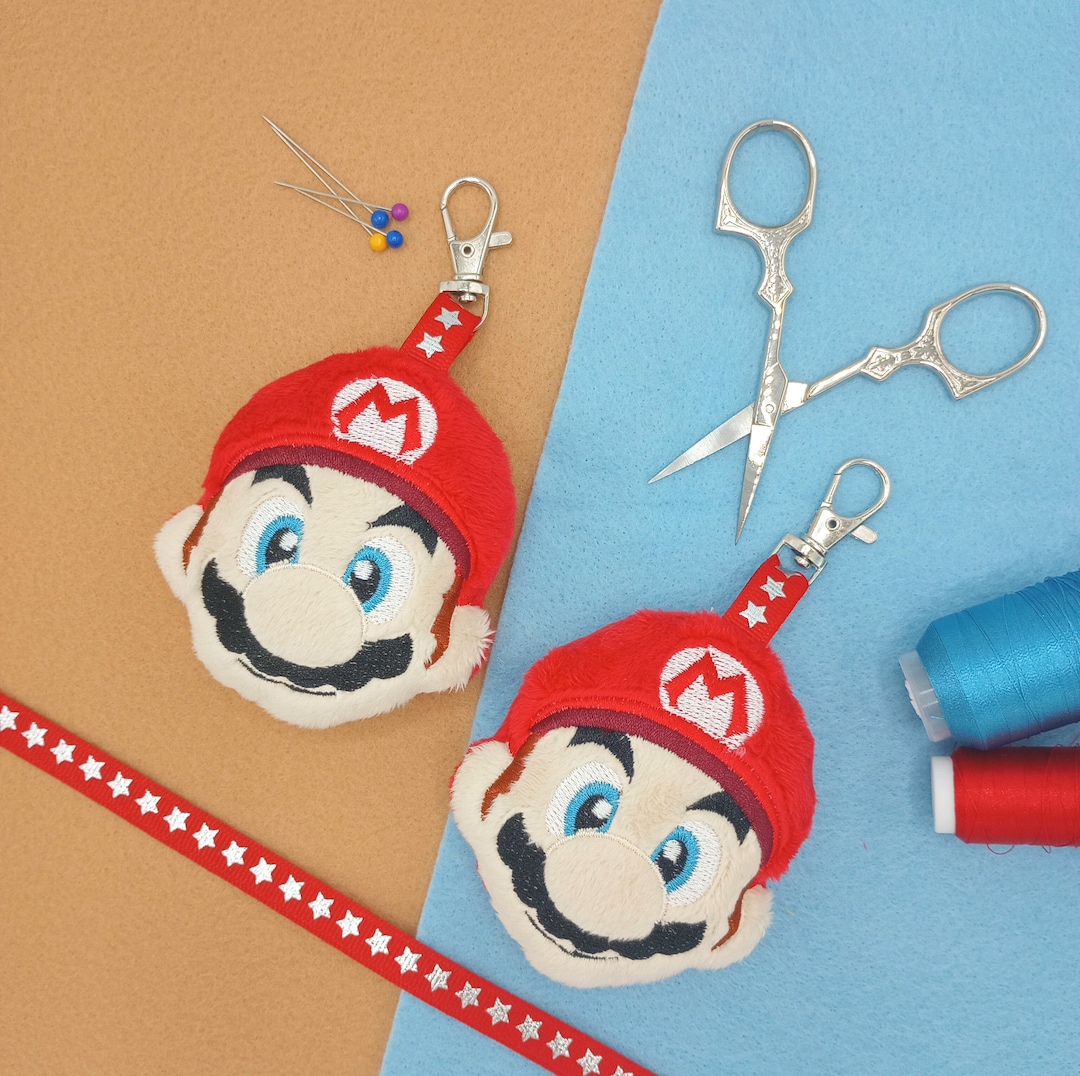 Mario Plush Keychain Charm | Handmade Kawaii Video Game Plushie - Etsy