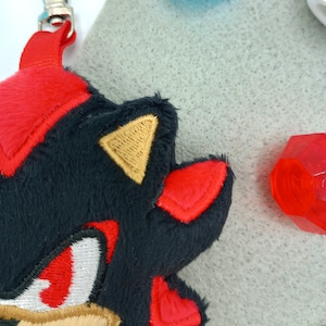 Shadow the Hedgehog Plush Keychain: Kawaii Gamer Gifts - Etsy