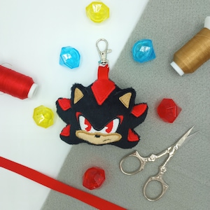 Shadow the Hedgehog Plush Keychain: Kawaii Gamer Gifts - Etsy