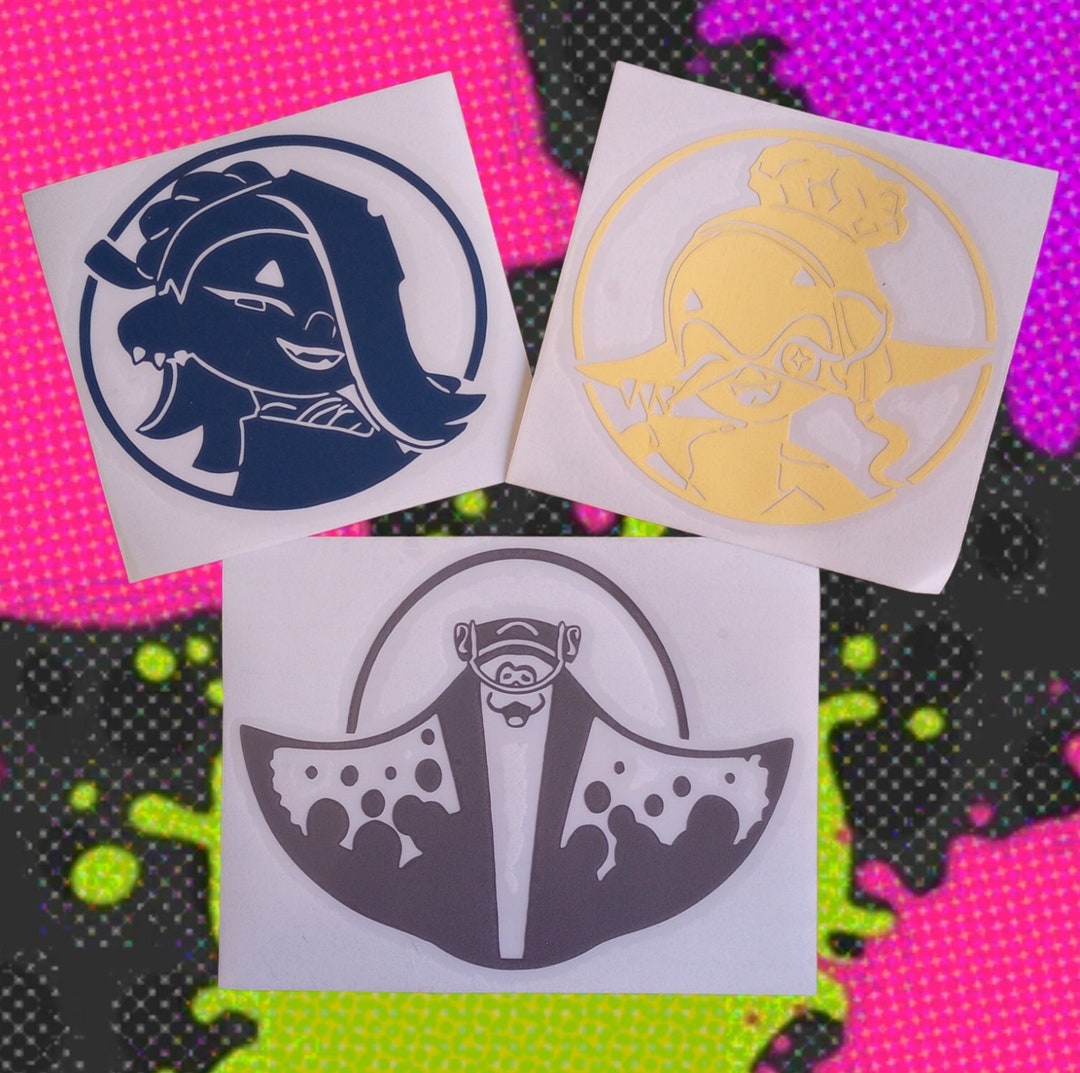 Splatoon 3 Decal: Deep Cut Shiver, Frye, Big Man - Indoor/outdoor - Etsy