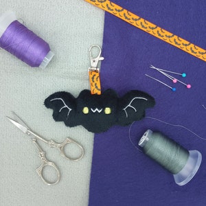 Kawaii Bat Plush Keychain: Halloween Gamer Gifts - Etsy