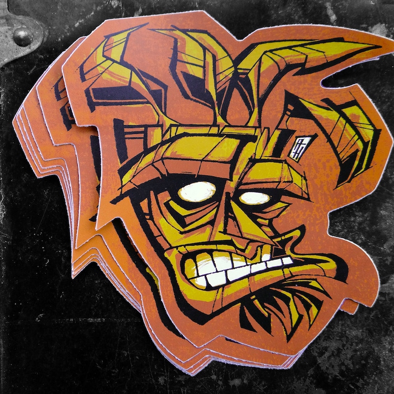 Máscara crash bandicoot - Etsy España