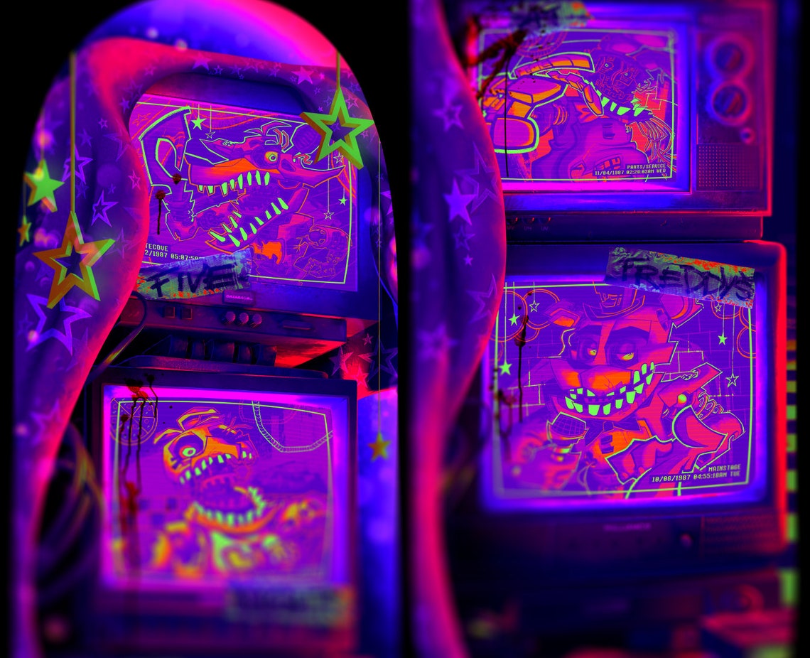 FNAF (five Nights at Freddy's) 8" Skateboard Deck - Etsy